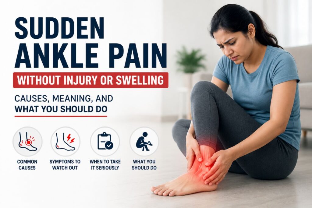 Sudden Ankle Pain Without Injury or Swelling: Causes & Solutions